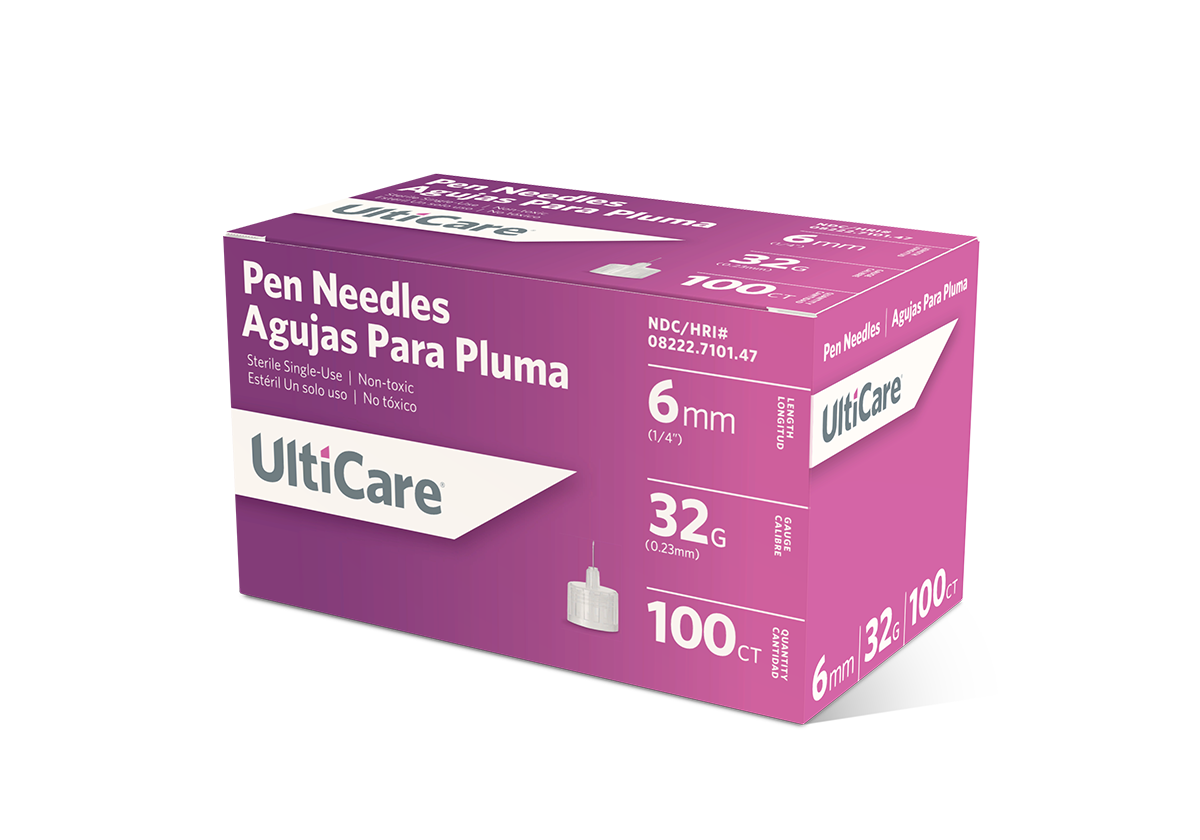 UltiCare Pen Needles 6mm x 32G Mini | UltiMed, Inc