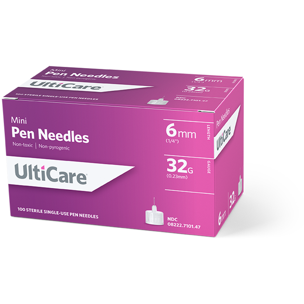 UltiCare Pen Needles 6mm x 32G Mini | UltiMed, Inc