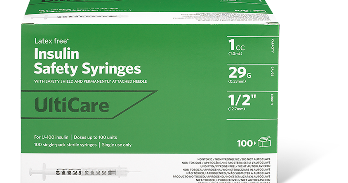 UltiCare U-100 Insulin Safety Syringes | UltiMed, Inc