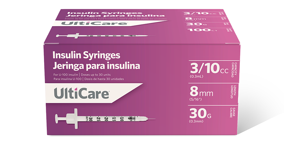 UltiCare® U-100 Insulin Syringes | UltiMed, Inc