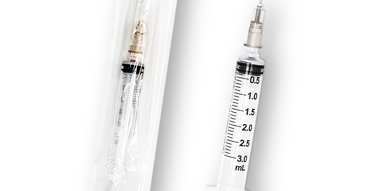 UltiCare VetRx Soft Pack Syringe with Needle 3mL 22G x… | UltiMed, Inc