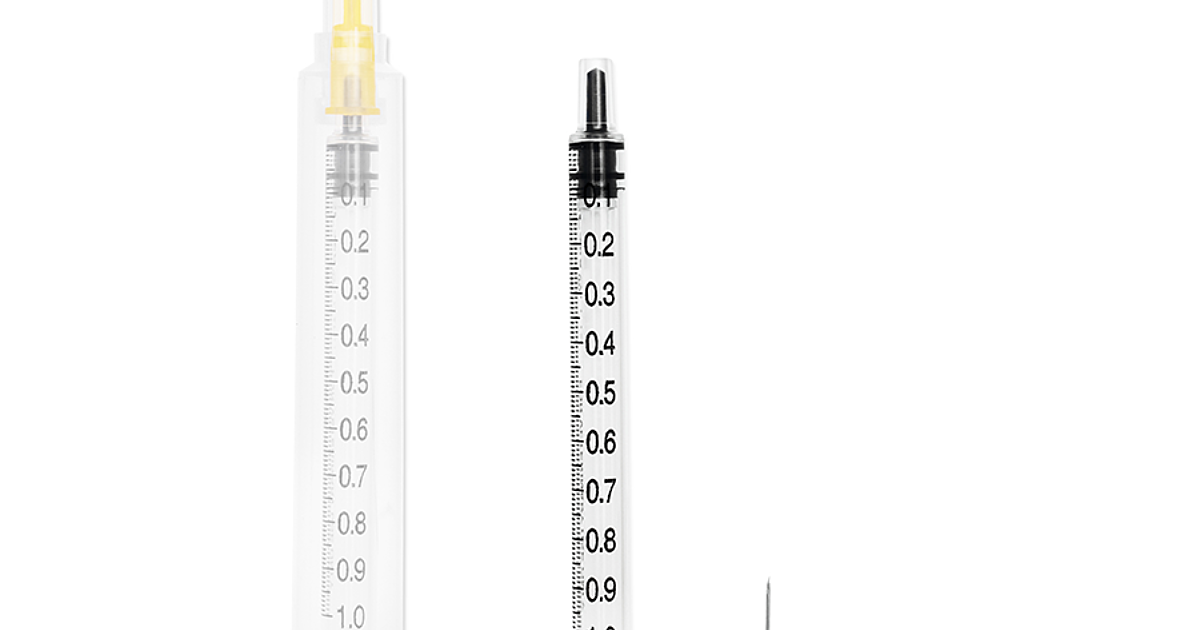 UltiCare VetRx Hard Pack Syringe with Needle 1mL x 25G… | UltiMed, Inc