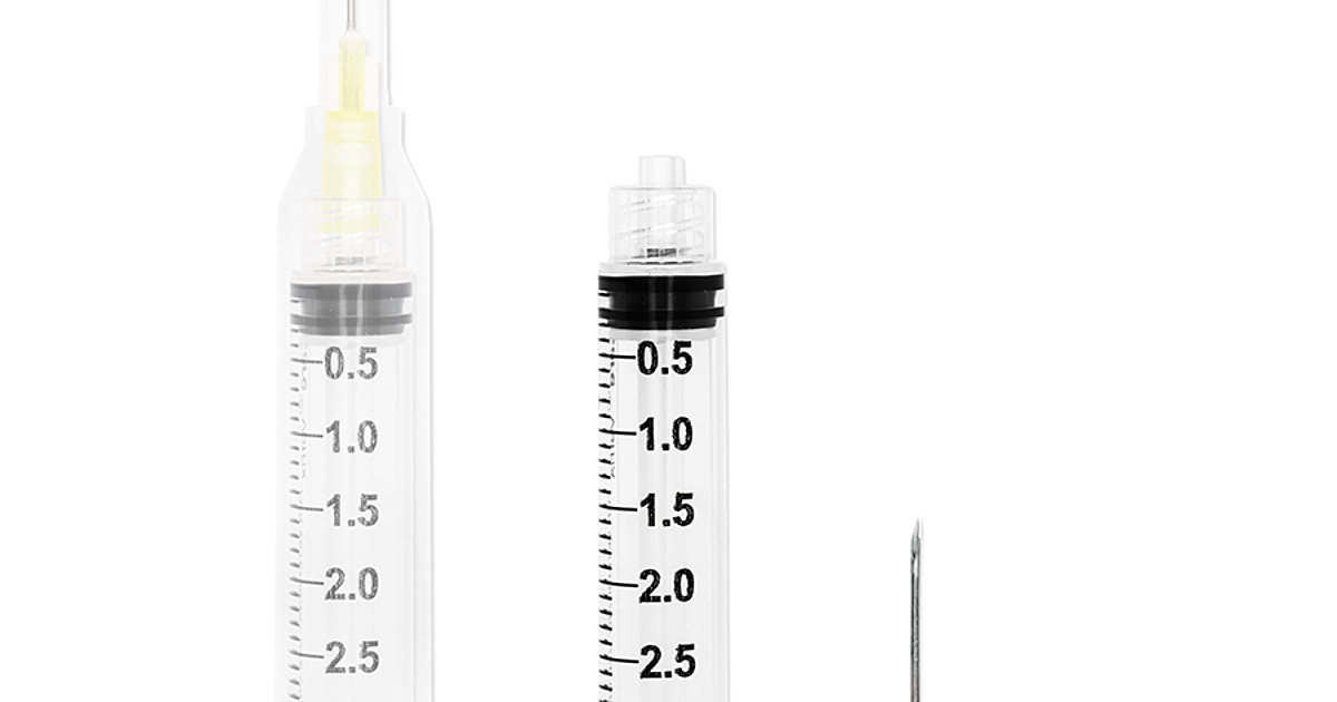 UltiCare VetRx Hard Pack Syringe with Needle 3mL x 20G… | UltiMed, Inc